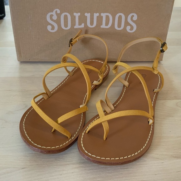 Soludos | Shoes | Soludos Zoe Strappy Sandals In Marigold New In Box ...